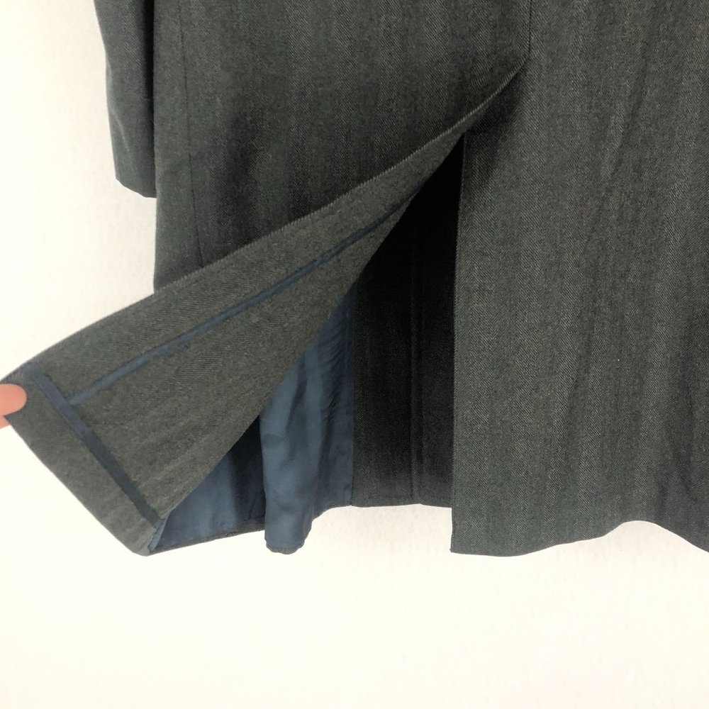 Botany 500 Vintage Brown Herringbone Trench Coat Men'… - Gem